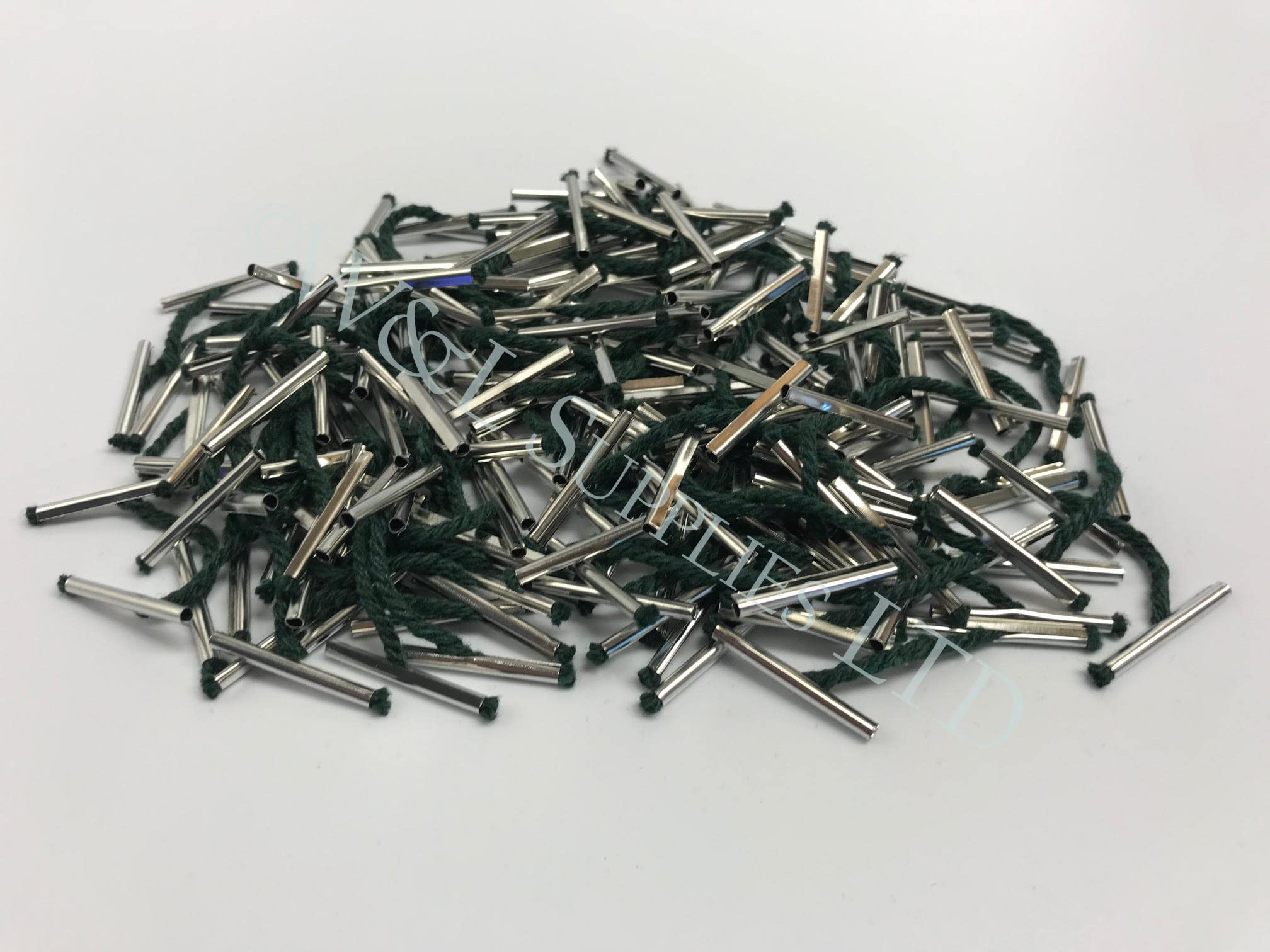 25mm Treasury Tags Metal Ends Paper Fasteners Green String Tag Paper ...