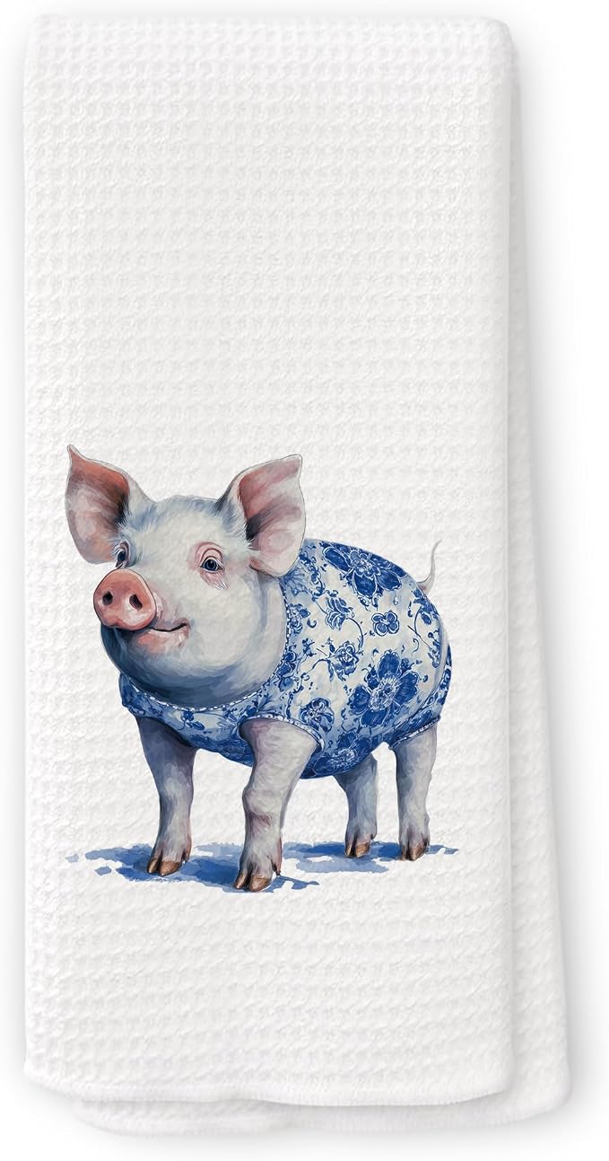 Amazon.com: QZQE Chinoiserie Pig Kitchen Towels, Pig Gifts for Women ...