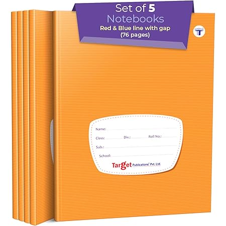 TARGET PUBLICATIONS Big Square Notebooks for Kids | 172 Ruled Pages ...