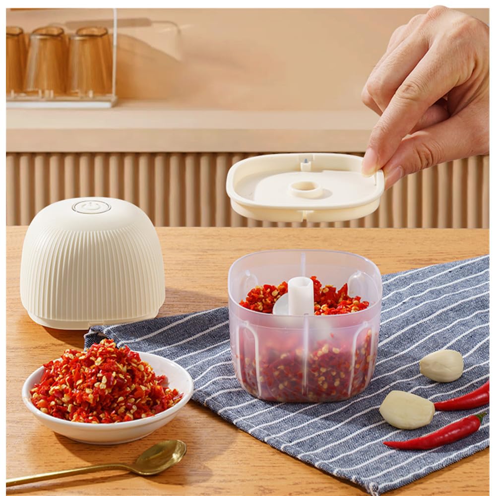Snapklik.com : Electric Mini Garlic Chopper, Type-c Rechargeable ...