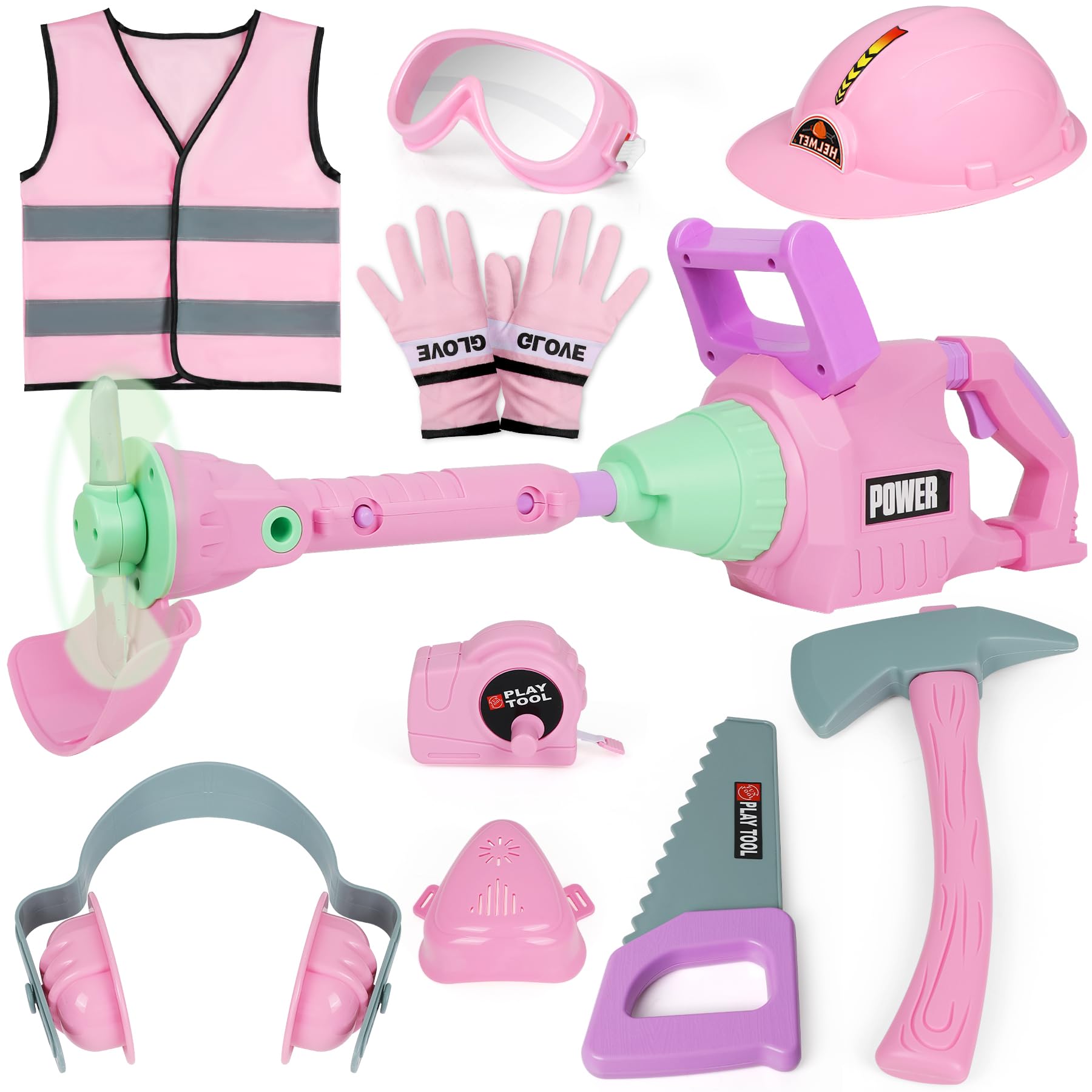 Amazon.com: Kids Weed Trimmer - Lawn Mower Power Tools Toy Set with ...