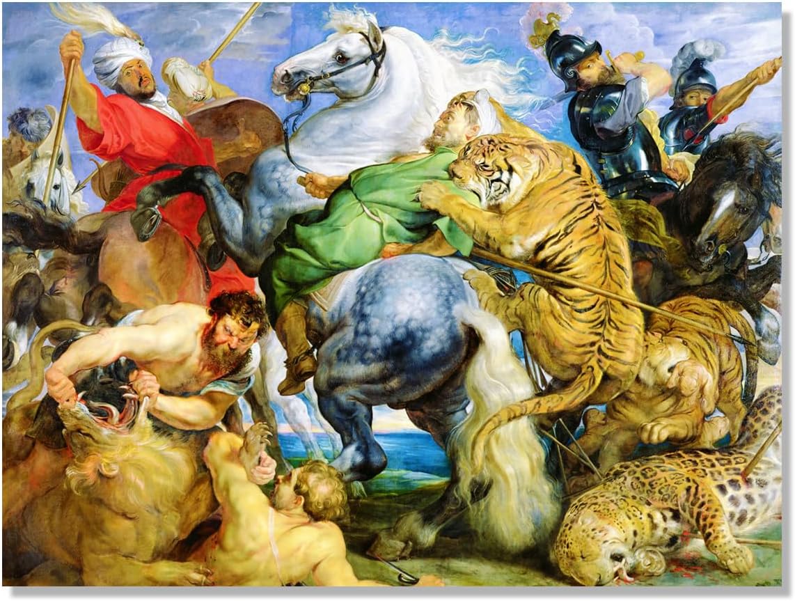 Amazon.com: Peter Paul Rubens Paintings - A Hunt of Animal Poster, The ...