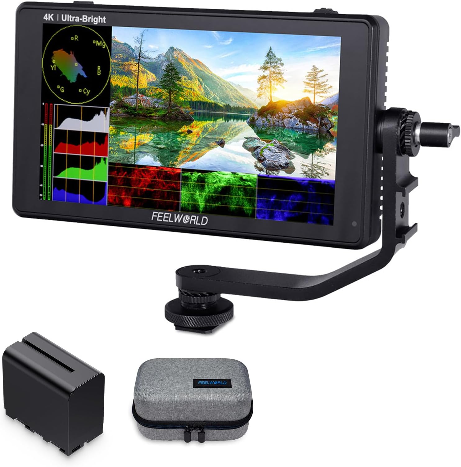 Amazon.com : FEELWORLD LUT6 6 Inch 2600nits DSLR Camera Field Monitor ...