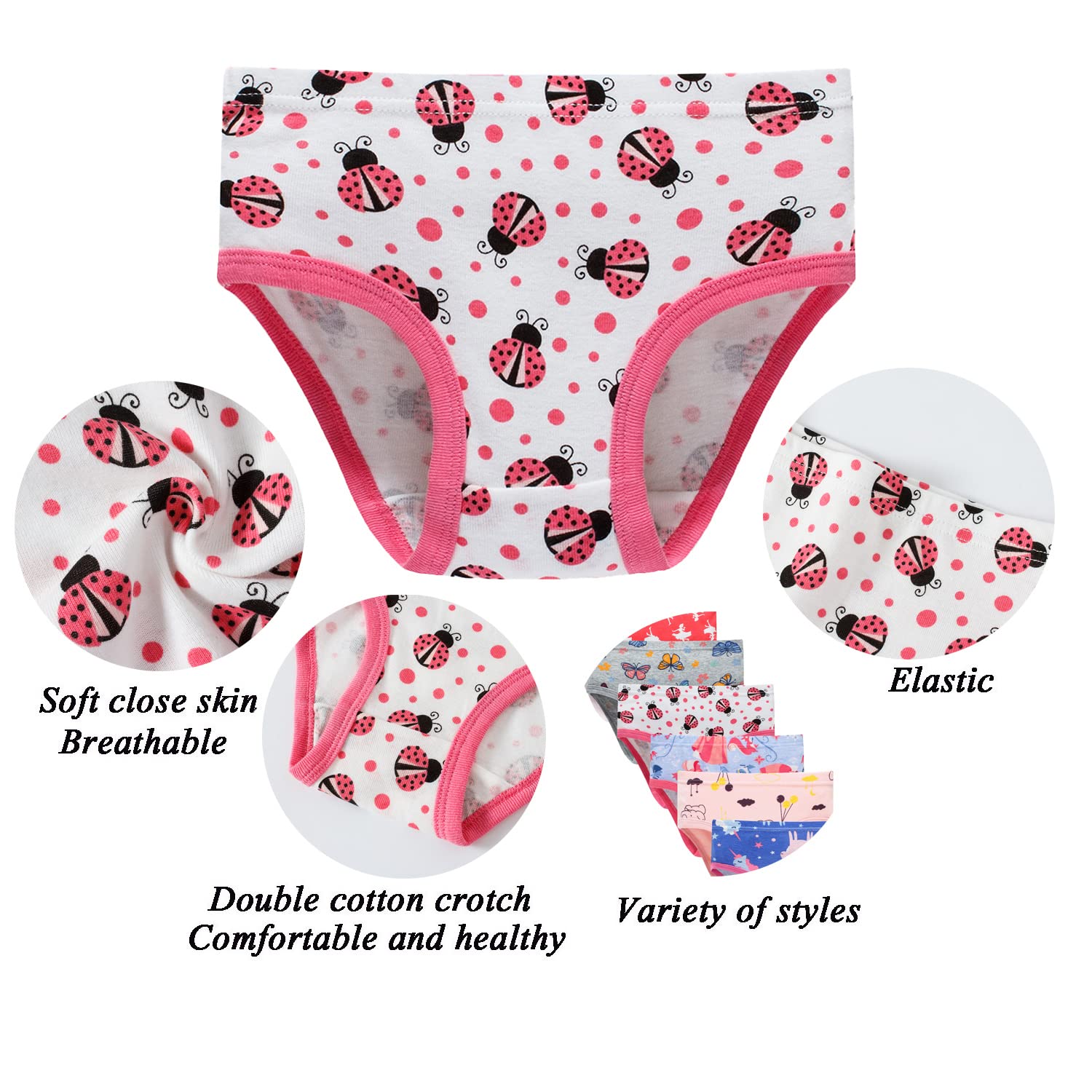 Snapklik.com : Boboking Girls Cotton Briefs Toddler Girls Comfortable ...
