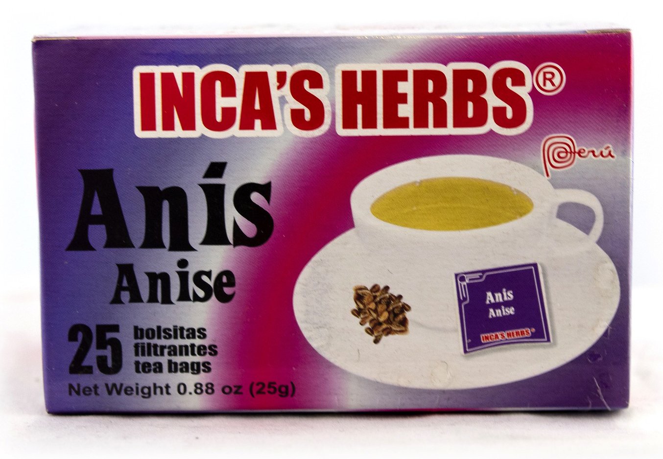 Amazon.com : INCA'S FOOD All Natural Teas from Peru. (Anis, 25 gr ...