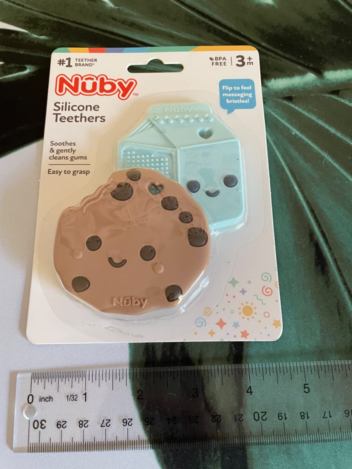 $1/mo - Finance Nuby All Silicone Chocolate Chip Cookie Teether - 3 ...