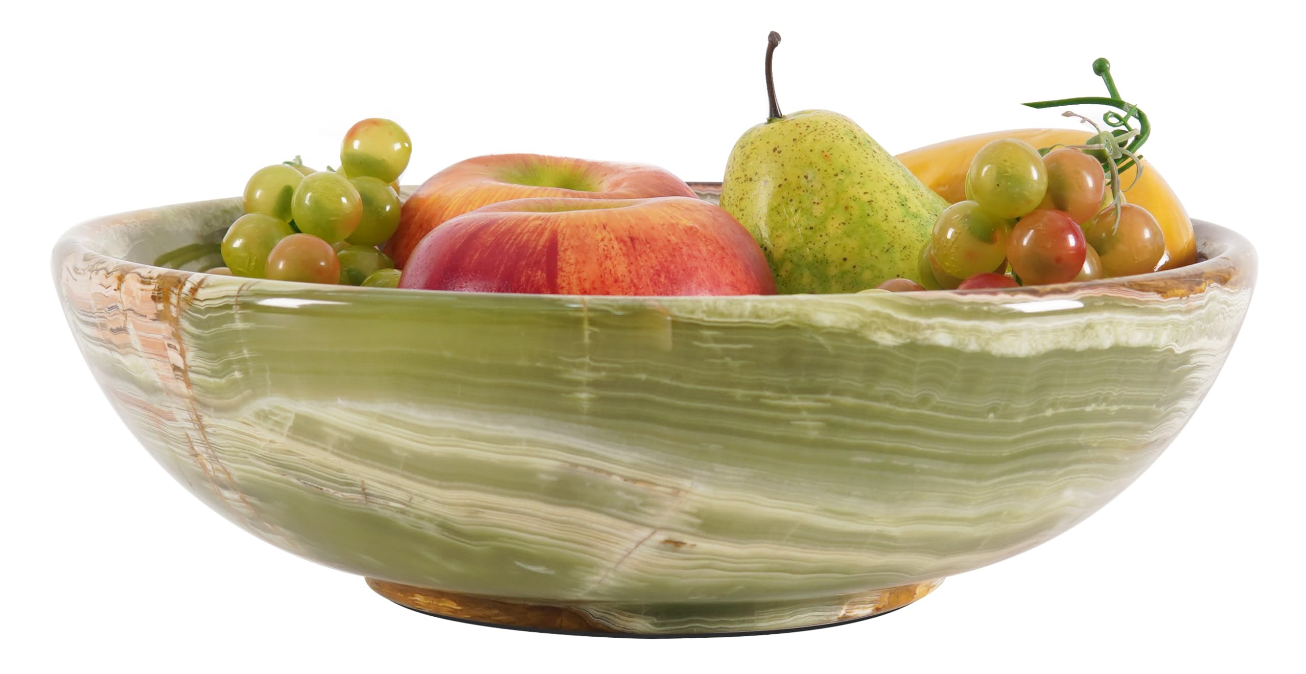 Radicaln Marble Fruit Bowl 10 Green Onyx Handmade Fruit