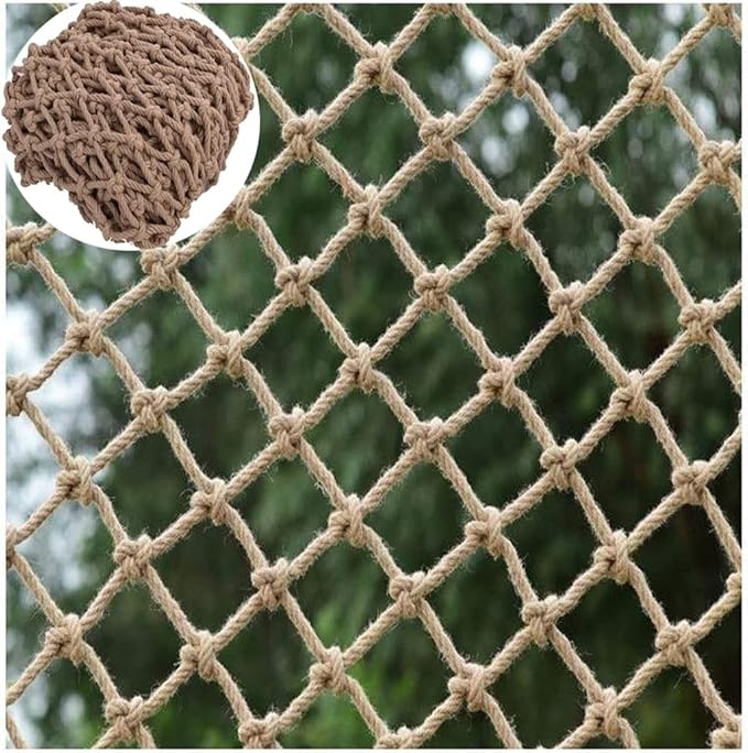 Amazon.com : KACQIHTU Hemp Rope Net Kids Climbing Safety Net Child ...