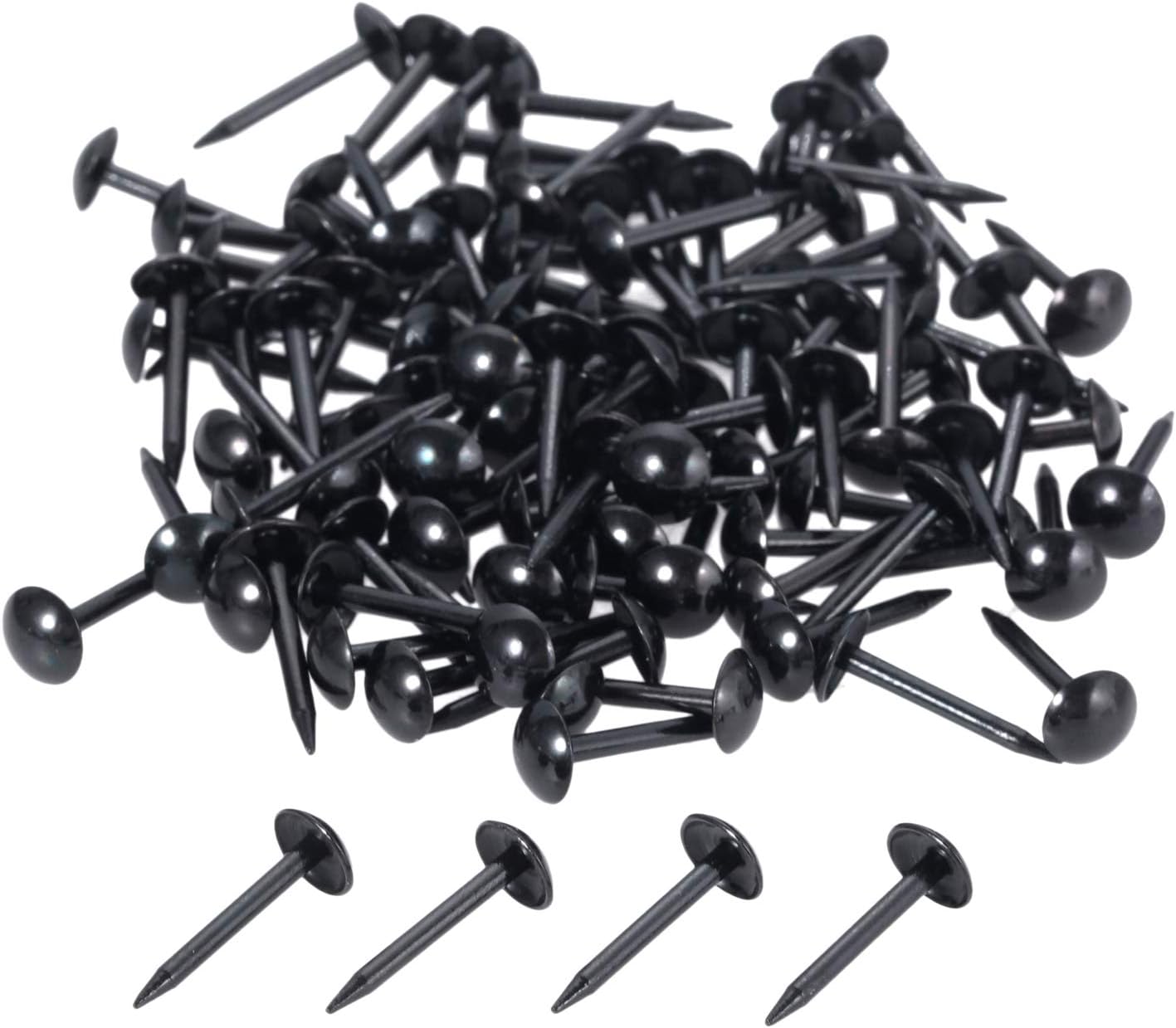 E-outstanding 500pcs Black Iron Stud 13mm Metal Nails Tacks for Shoes ...