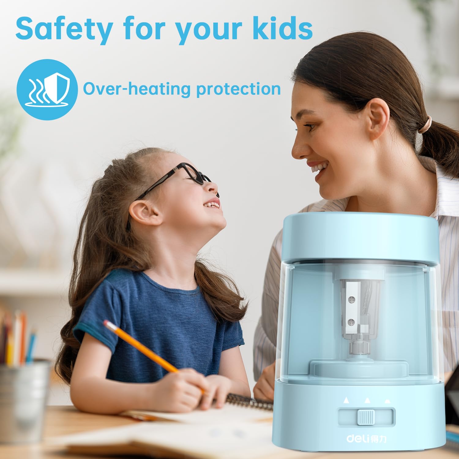 Snapklik.com : Deli Electric Pencil Sharpener, Automatic Pencil ...