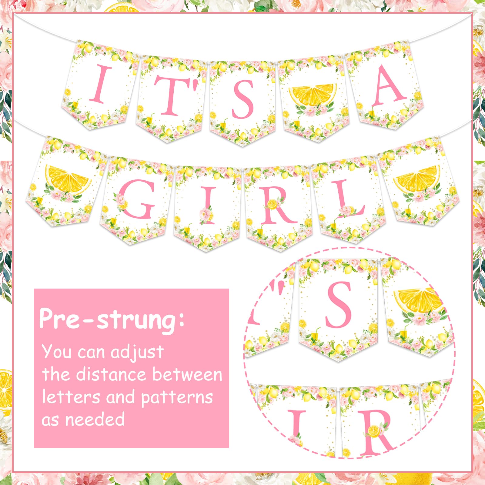 Its A Girl Banner Printable Printable Bunny Banner The Girl Creative