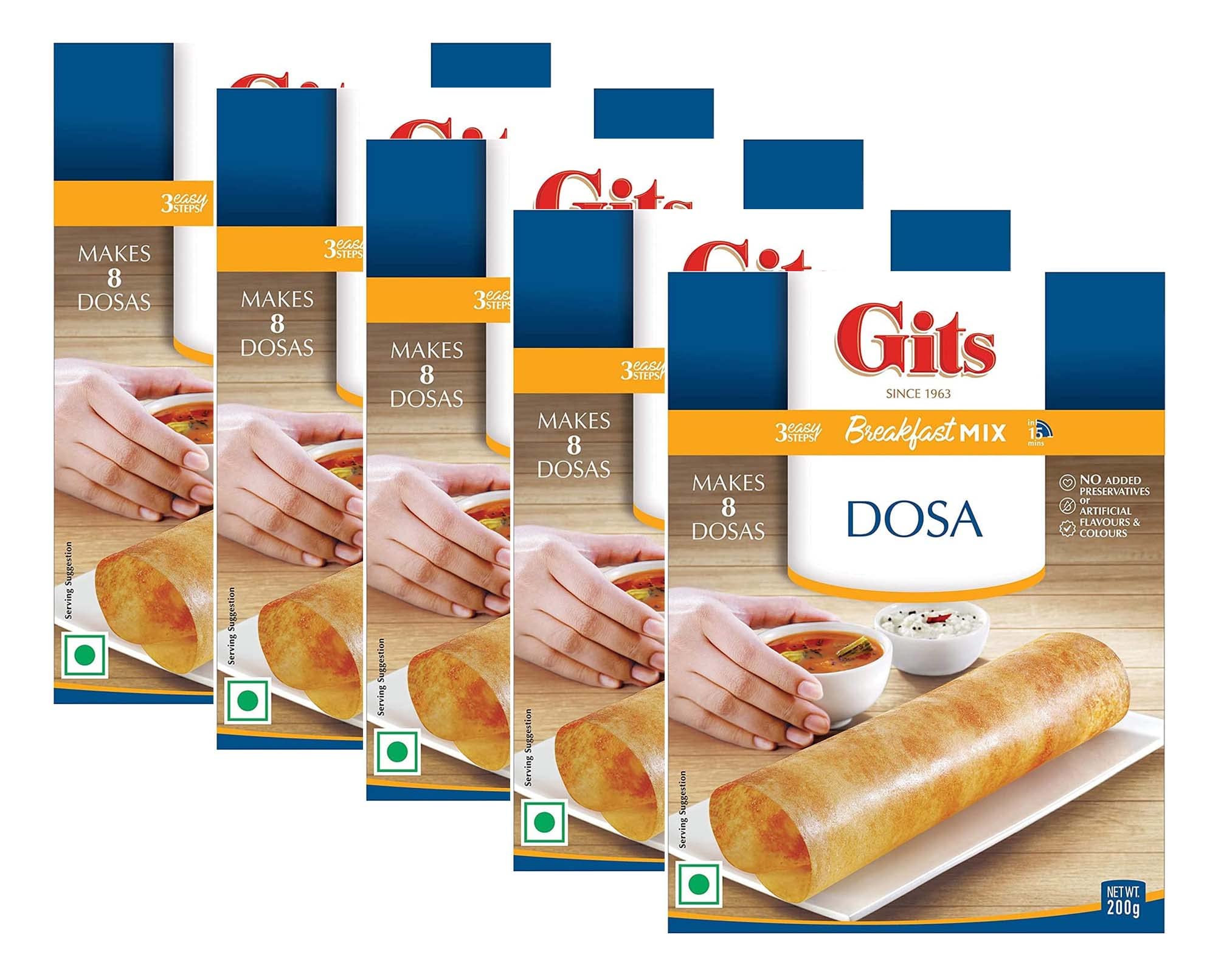 Gits Dosa Instant Breakfast Mix 200g - Makes A Traditional Indian ...