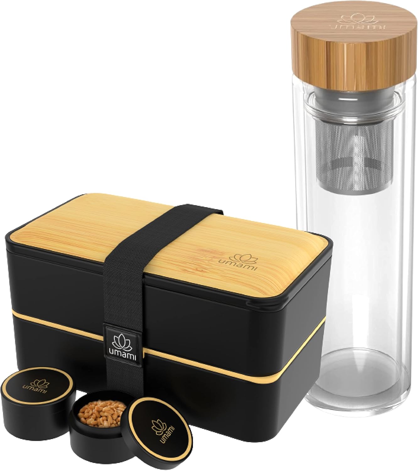 Amazon.com: Umami All in one Bento Box for Adult 40 oz with Classic ...