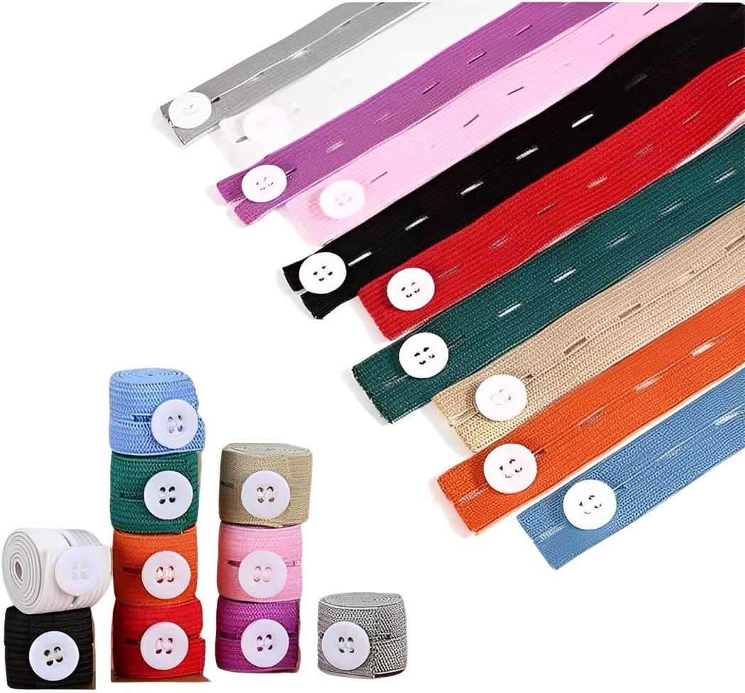 Amazon.com: Elastic Band with Buttonholes, 30Pcs Closet Organizer for ...