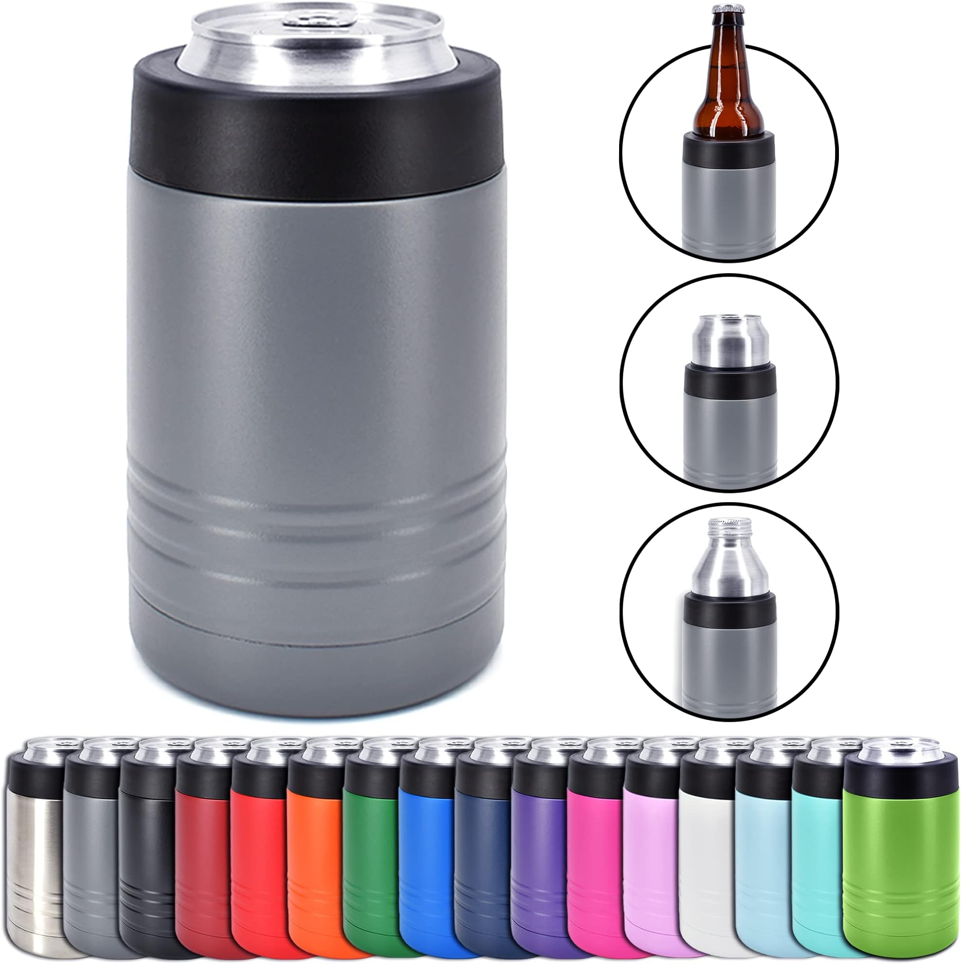 Amazon.com: Thermos Stainless Steel Beverage Can Insulator for 12 Ounce ...