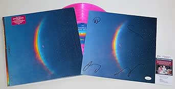 Coldplay Signed Moon Music Album Poster & LP Vinyl Record w/JSA COA at ...