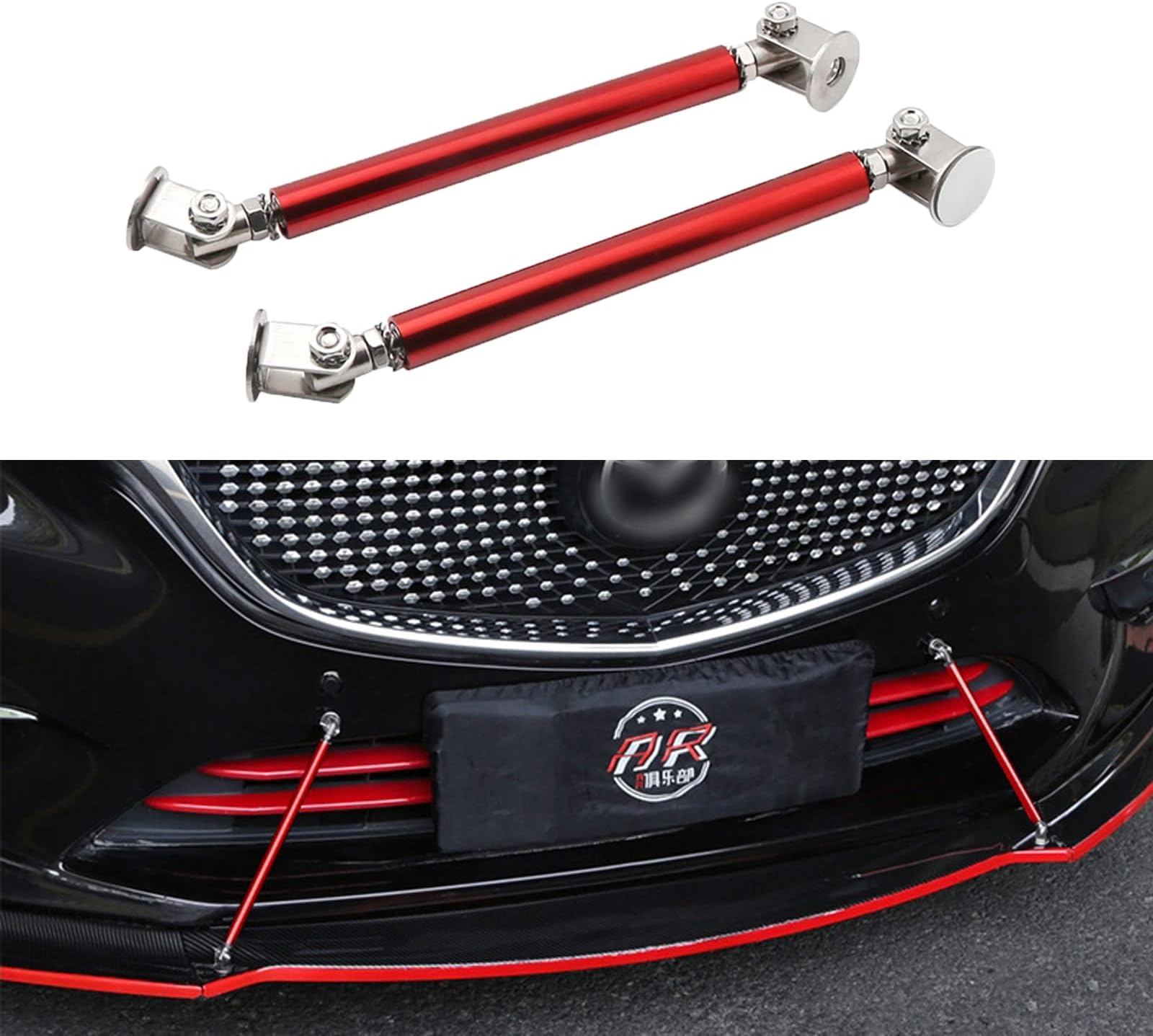 Amazon.com: Front Splitter Support Rods Adjustable 8"-11" Splitter ...