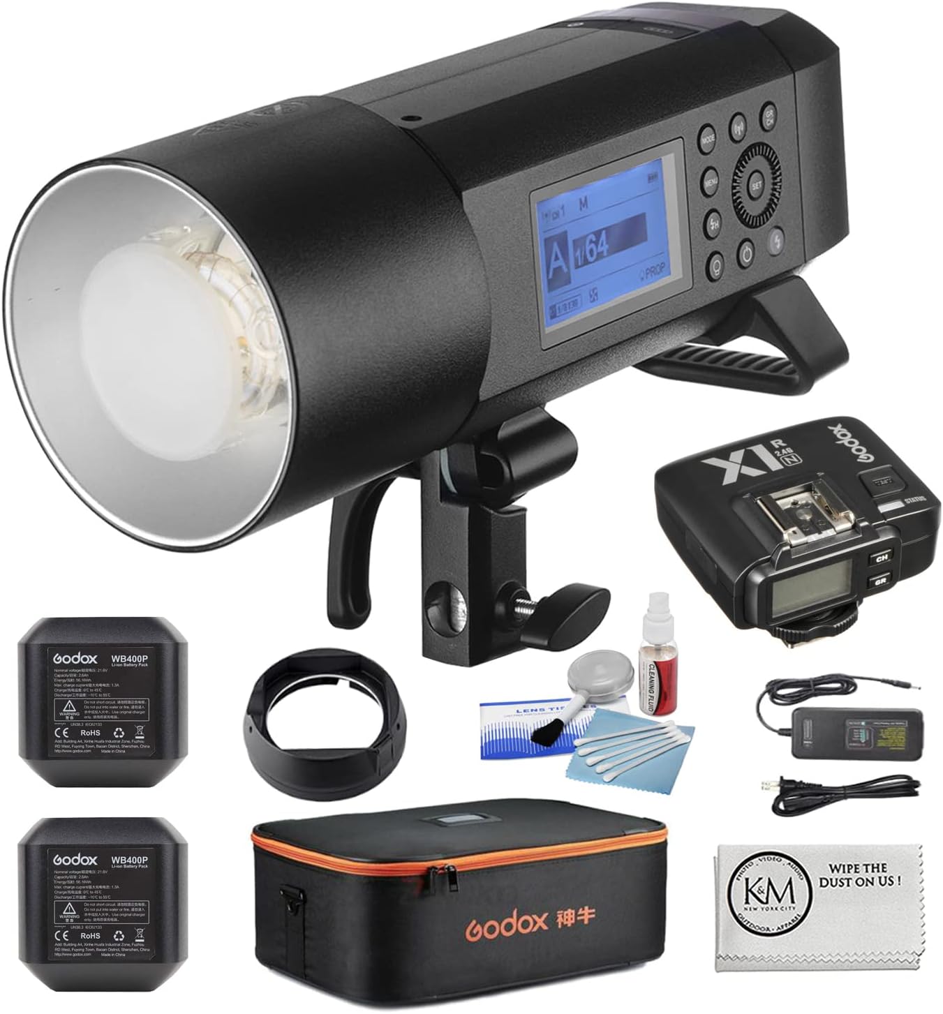 Amazon.com : Godox AD400Pro Witstro All-in-One Outdoor Flash + Godox Li ...