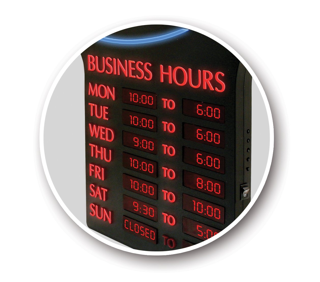 Snapklik.com : Newon 20" X 23" LED Open Sign Programmable Business ...