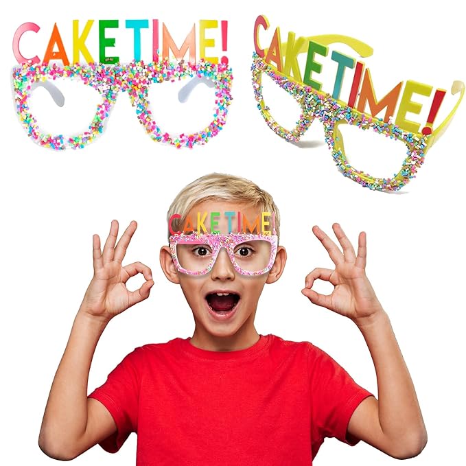 Party Propz Birthday Eye Glasses - 1 Pc Cake Time Googles for Birthday ...