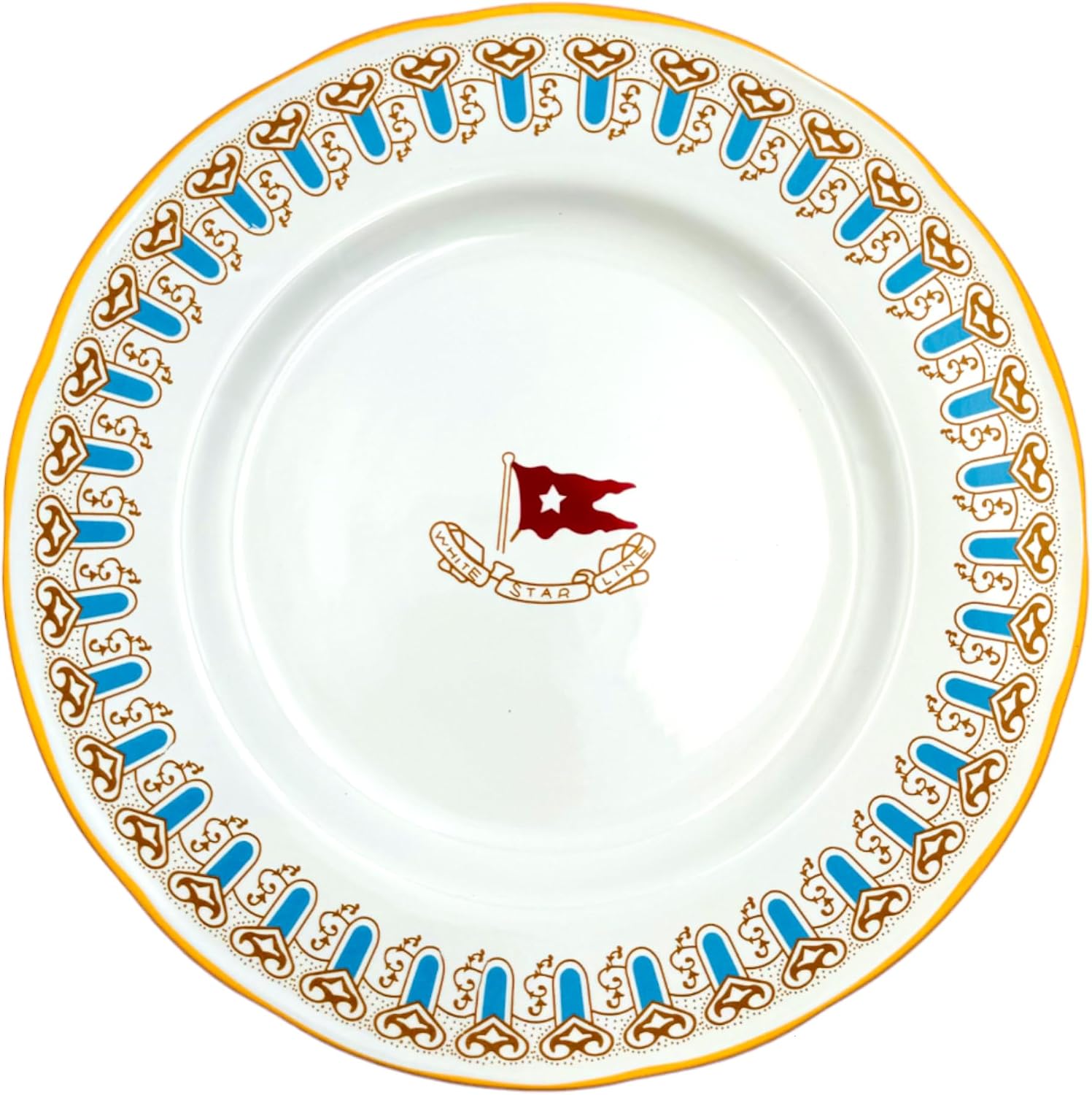 Amazon.com | RMS Titanic Wisteria Dinner Plate, Large, White: Dinner Plates