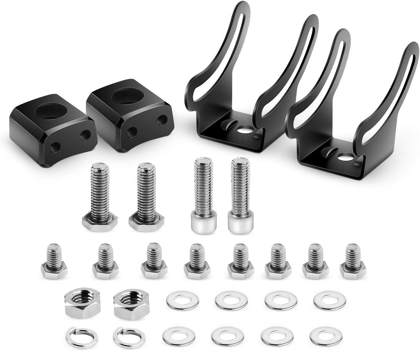 Amazon.com: Backrack 91006 Light Bar Bracket - 2 Piece, Black : Automotive