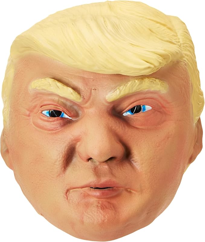 Amazon.com: Disguise Men's Donald Trump Deluxe Mask, Multi, One Size ...