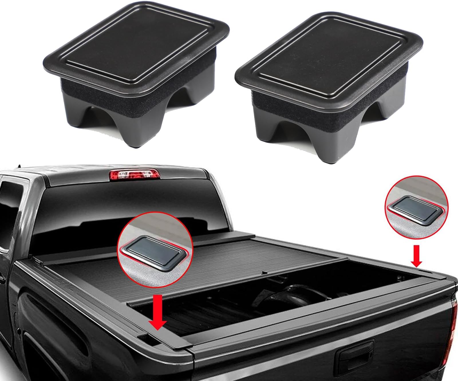Amazon.com: Bed Rail Stake Pocket Covers for Dodge Ram 1500 2500 2009 ...