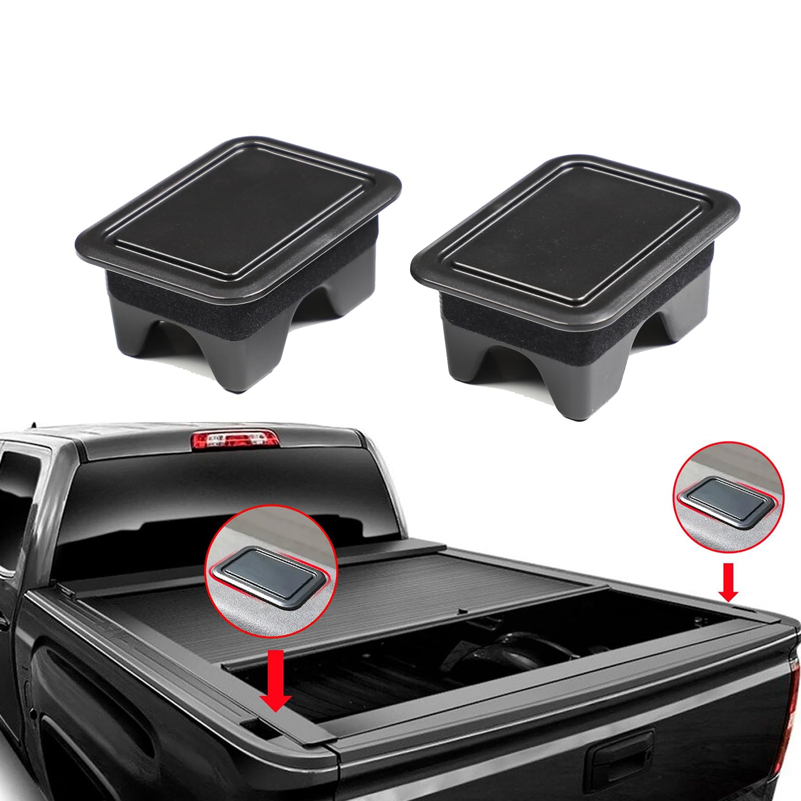Amazon.com: Bed Rail Stake Pocket Covers for Dodge Ram 1500 2500 2009 ...