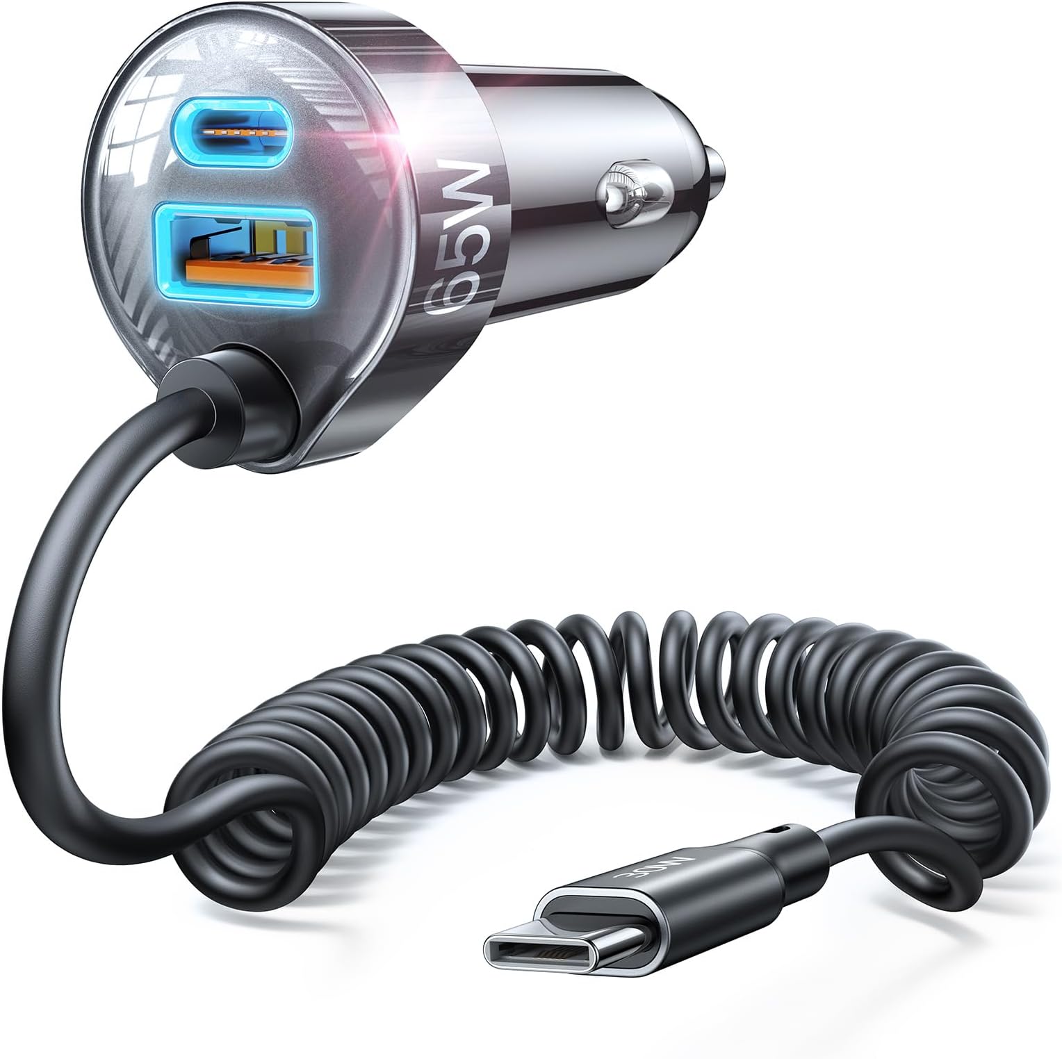 Amazon.com: Phmnkl 66W High-Speed Car Charger - 5-Port Fast Charging ...