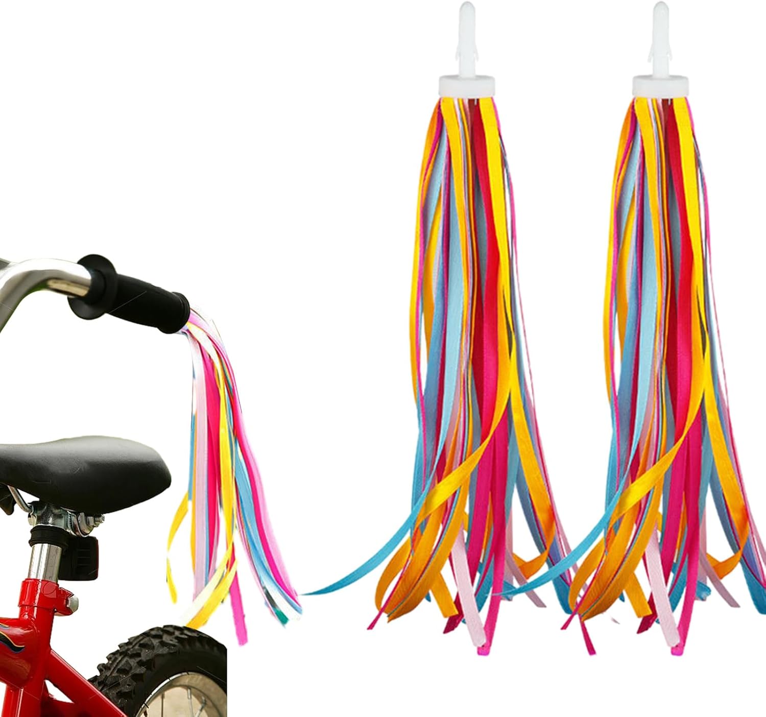 24cm/9.45in Children's Rainbow Bicycle Strap, Colorful Bicycle Grips ...