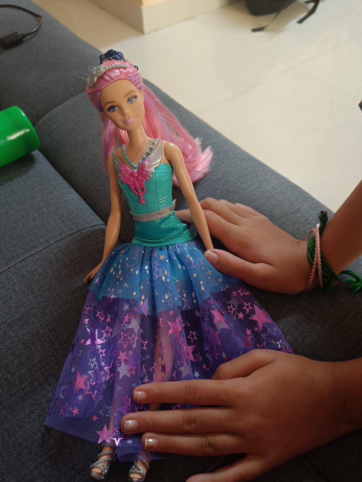 Barbie Doll with Two Fairytale Pets and Wing-Detailed Dress, Malibu ...