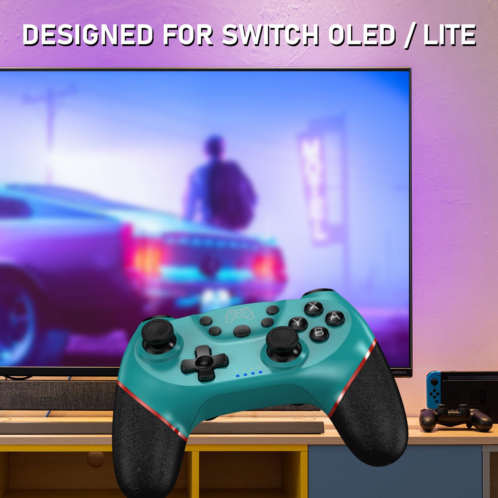 Diswoe Controller for Switch, Wireless Pro Controller for Switch/Switch ...