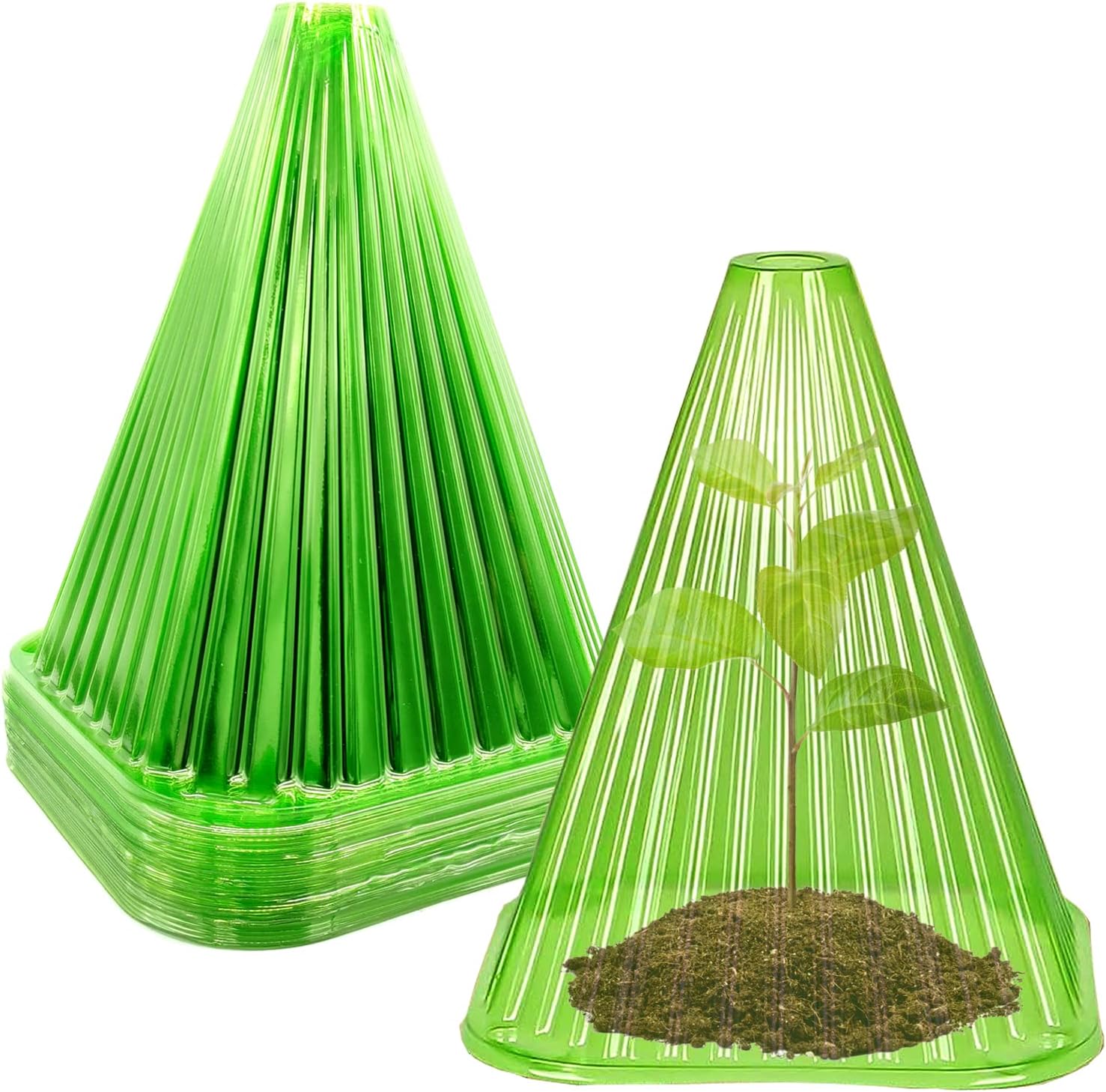 Amazon.com : 24 Pieces Garden Cloches for Plants, Reusable Plant Bell ...