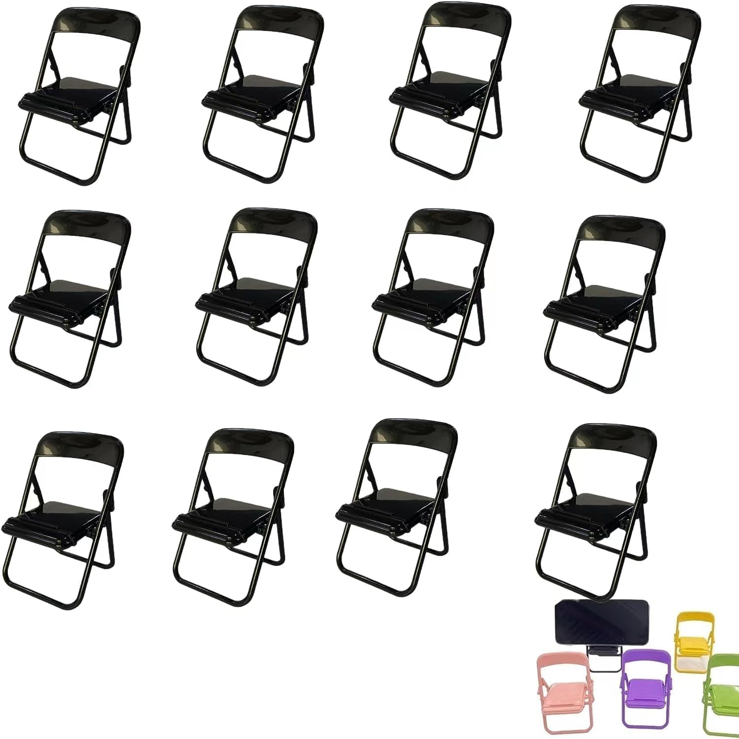 Amazon.com: Mini Foldable Chairs,Mini Folding Chair Phone Holder,Small ...
