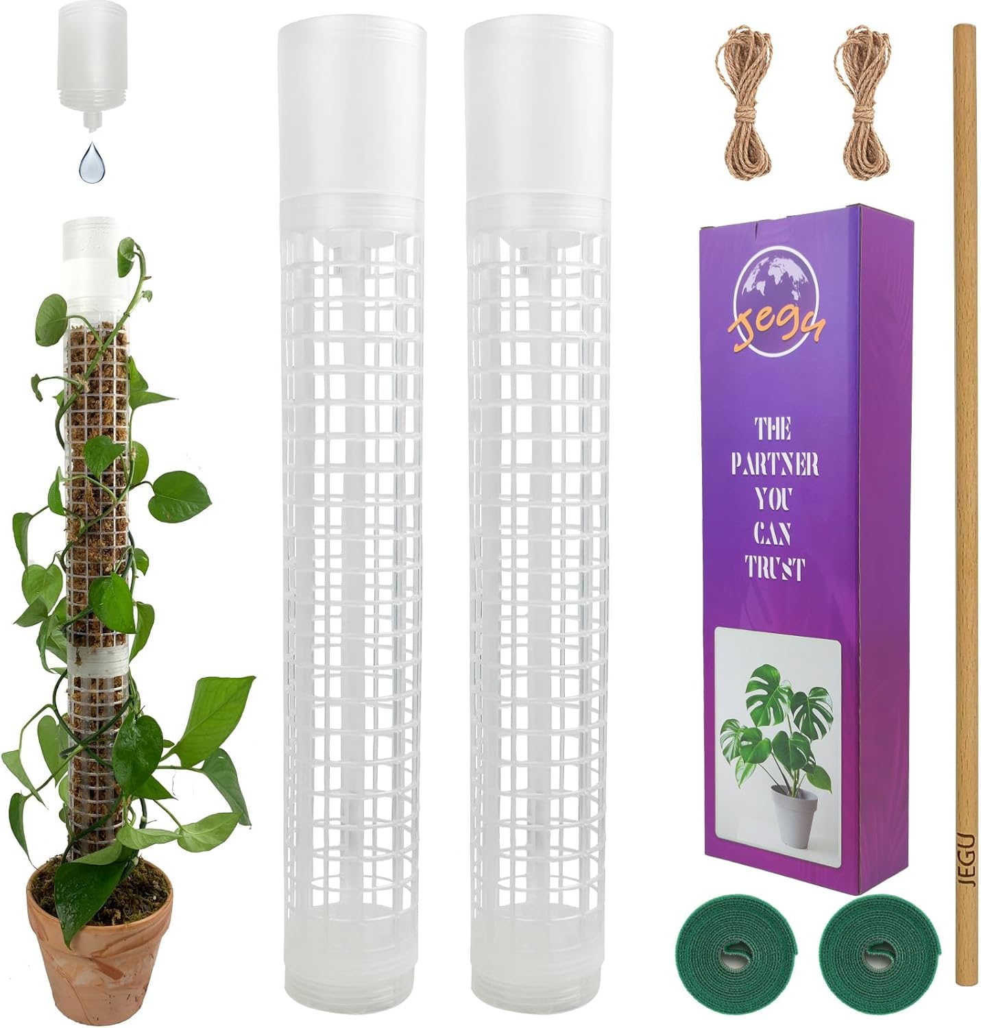 Amazon.com : JEGU Moss Pole, Self-Watering Moss Pole for Plants ...