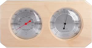 Amazon.com : MIFXIN Sauna Thermometer Hygrometer 2 in 1 Wooden Indoor ...