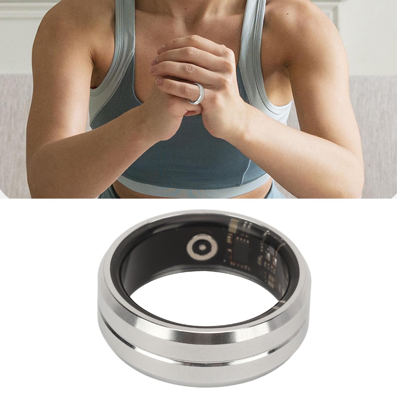 Smart Ring Health Tracker, Health Ring Smart Ring with APP, Fitness ...
