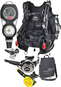 Mares Hybrid Pro Tec Abyss 22 Mission Puck 2 Paquete, Negro : Amazon ...