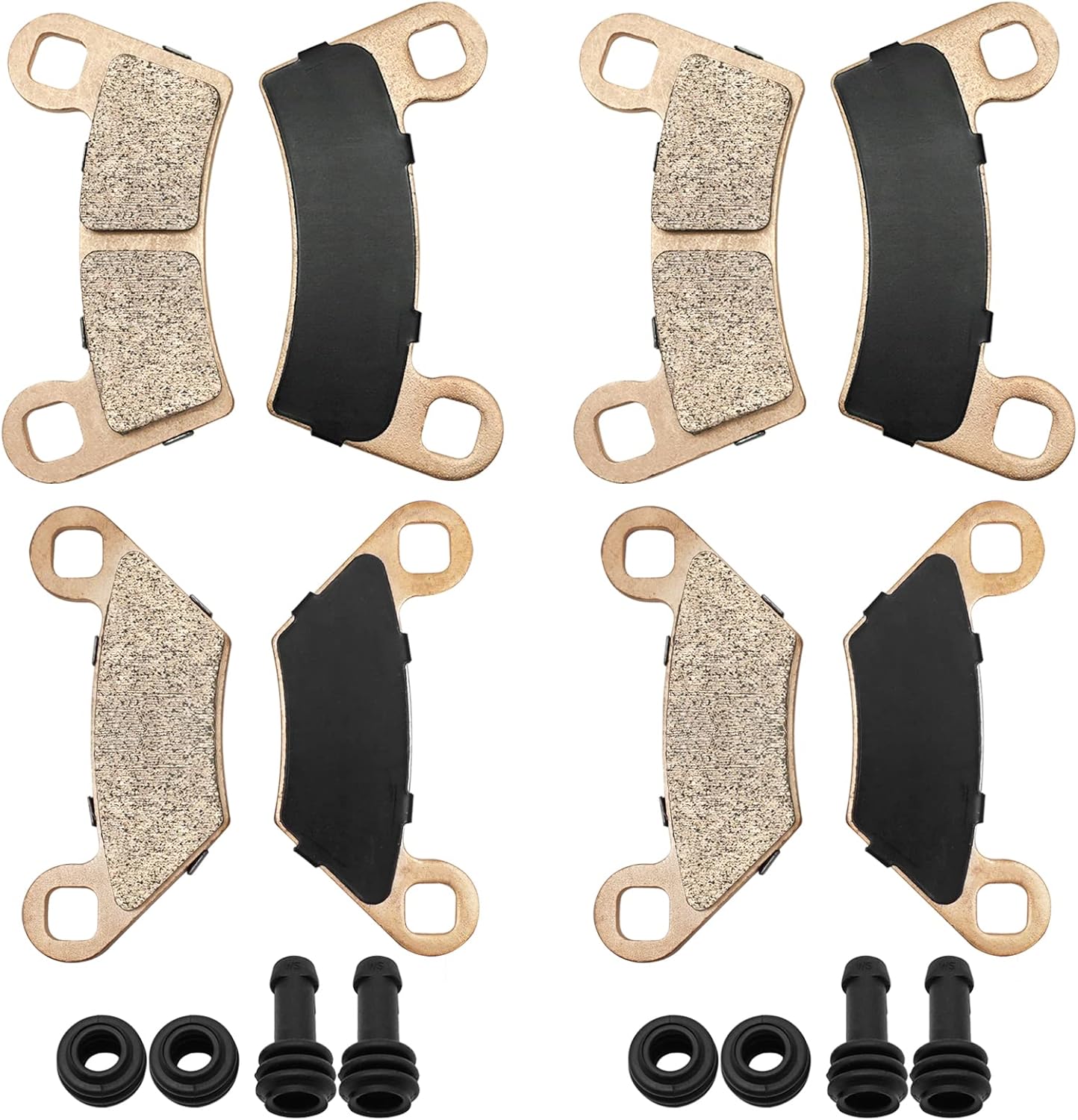 Amazon.com: Front Rear Brake Pads Sintered for Polaris RZR 800 S-800 ...