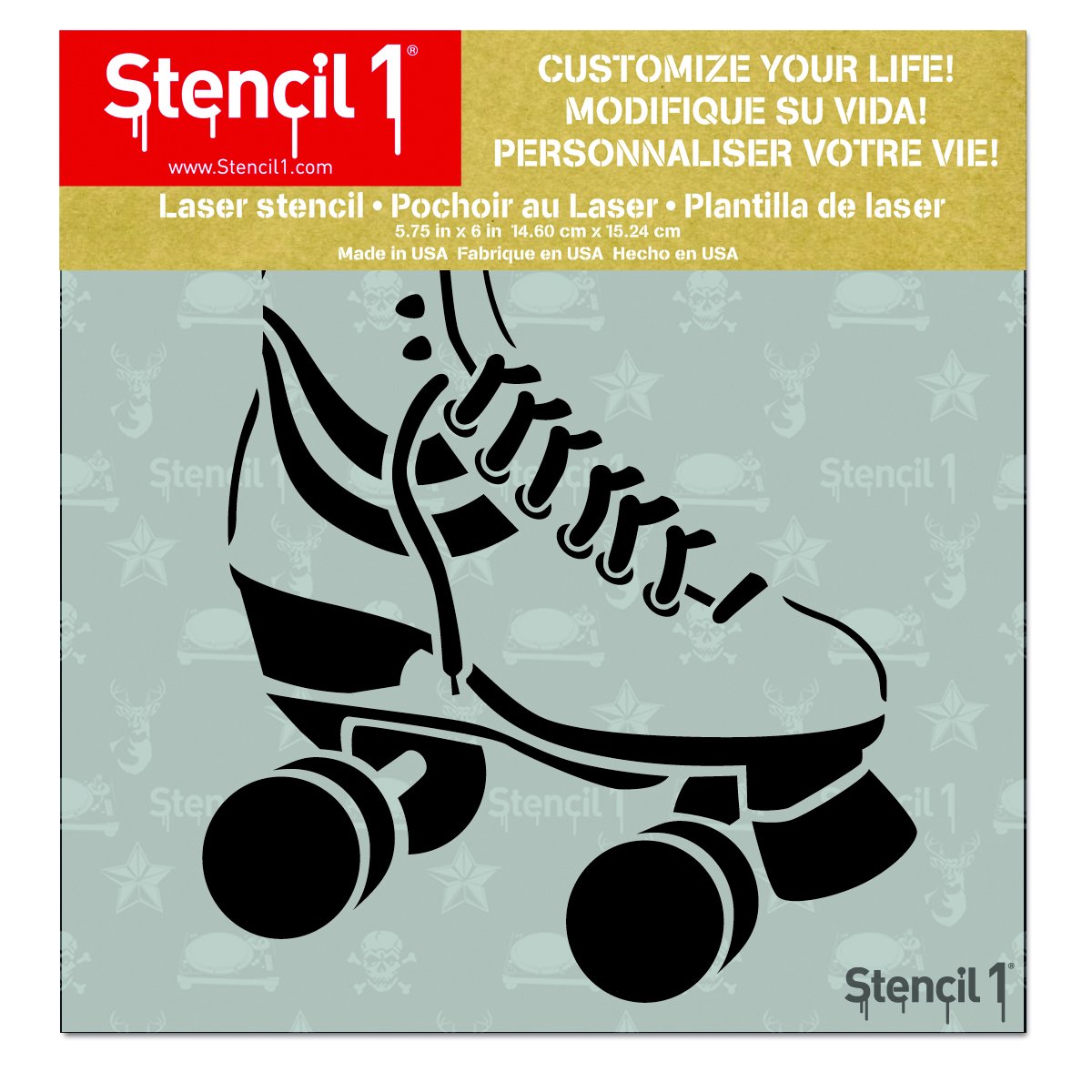 Free Printable Roller Skate Stencil