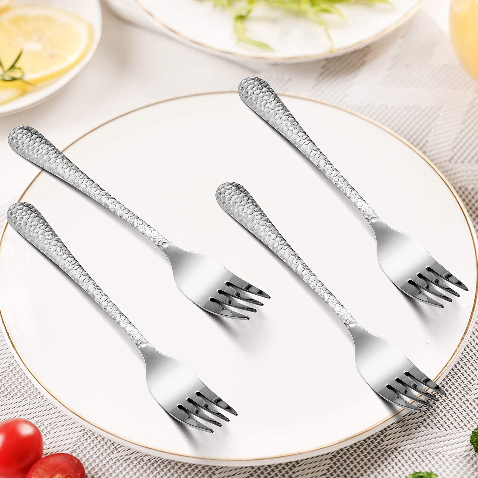 Snapklik.com : E-far Salad Forks Set Of 12, Appetizer Dessert Forks ...
