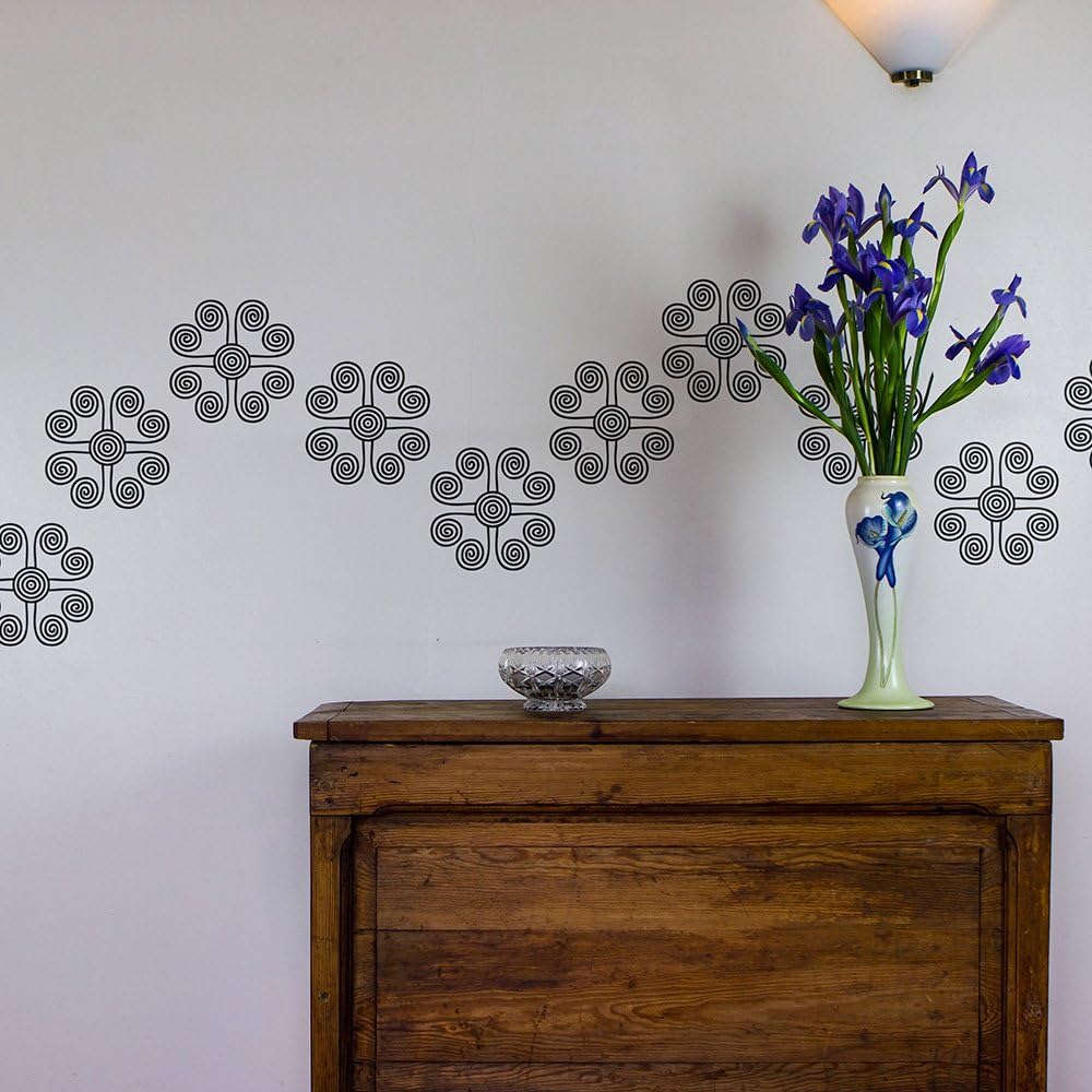 Swirl Vinyl Wall Art Decal Pack – BigaMart