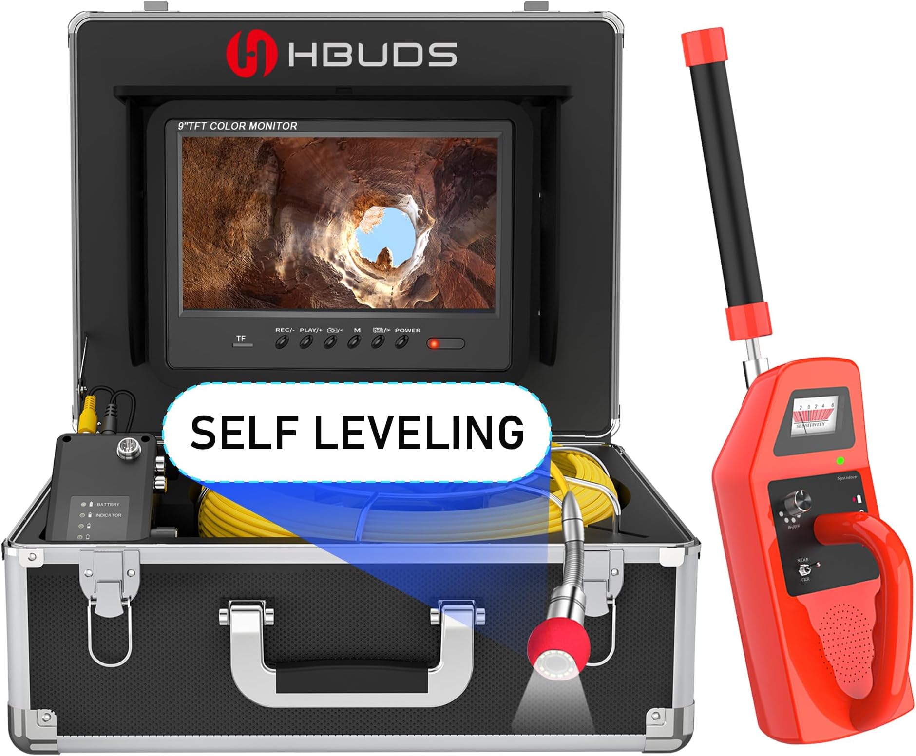Amazon.com: HBUDS Self Leveling Sewer Inspection Camera with Locator ...