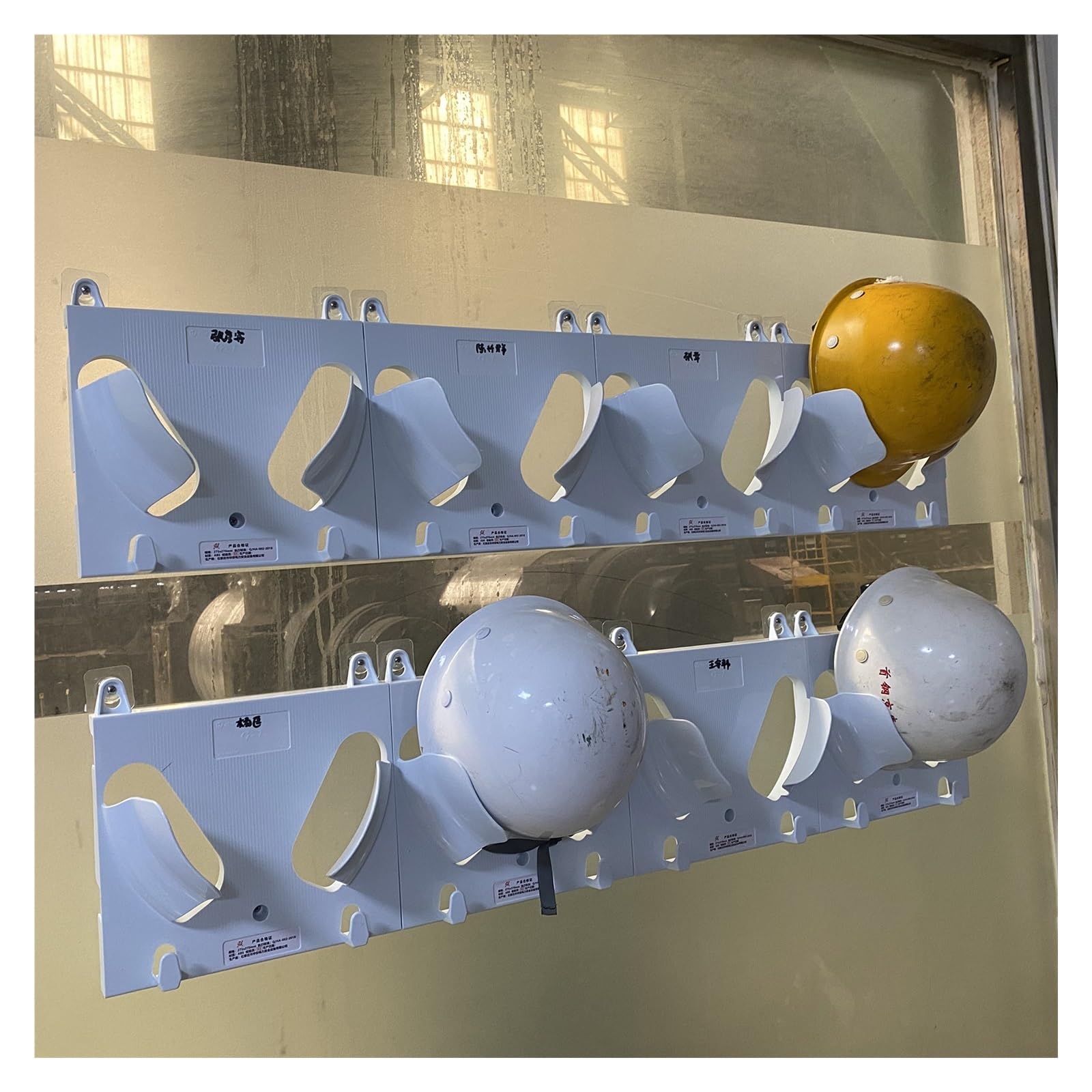 Amazon.com: AMUFJJ Office Hard Hat Storage Rack Wall Mount 8 Pack ...