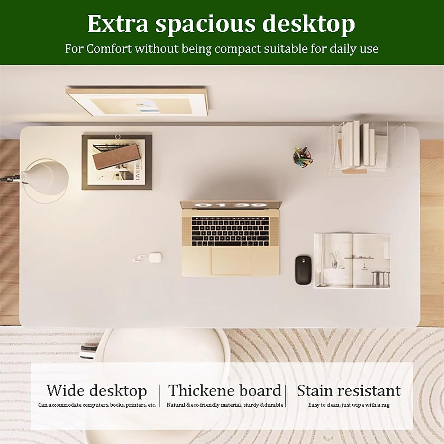 Modern Solid Wood Computer Desk,large Office Desk Philippines | Ubuy