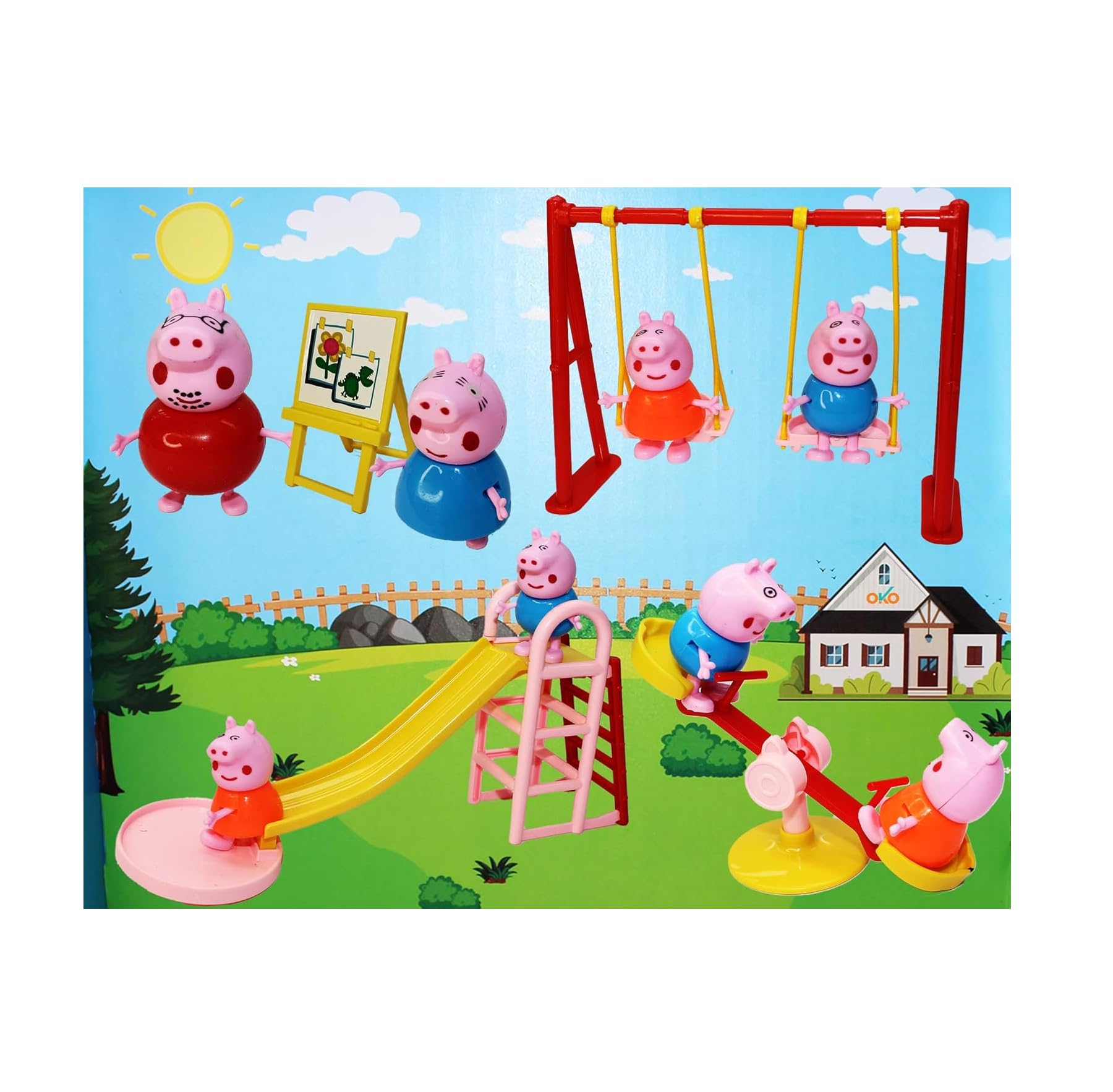 Buy Glead Peppa Pig Adventure Playground Set -Join Peppa, George, and ...