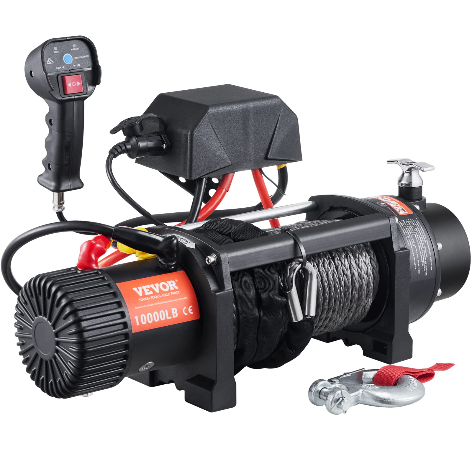 Amazon.com: VEVOR eWInch_Rep_05 Electric Winch, 10000 LBS, Black ...