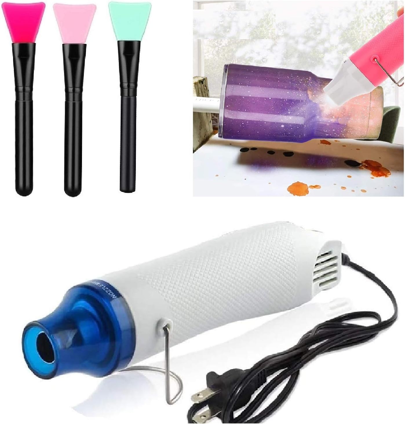 Amazon.com: 4Pcs Bubble Buster Tool for Making Epoxy Glitter Tumblers ...