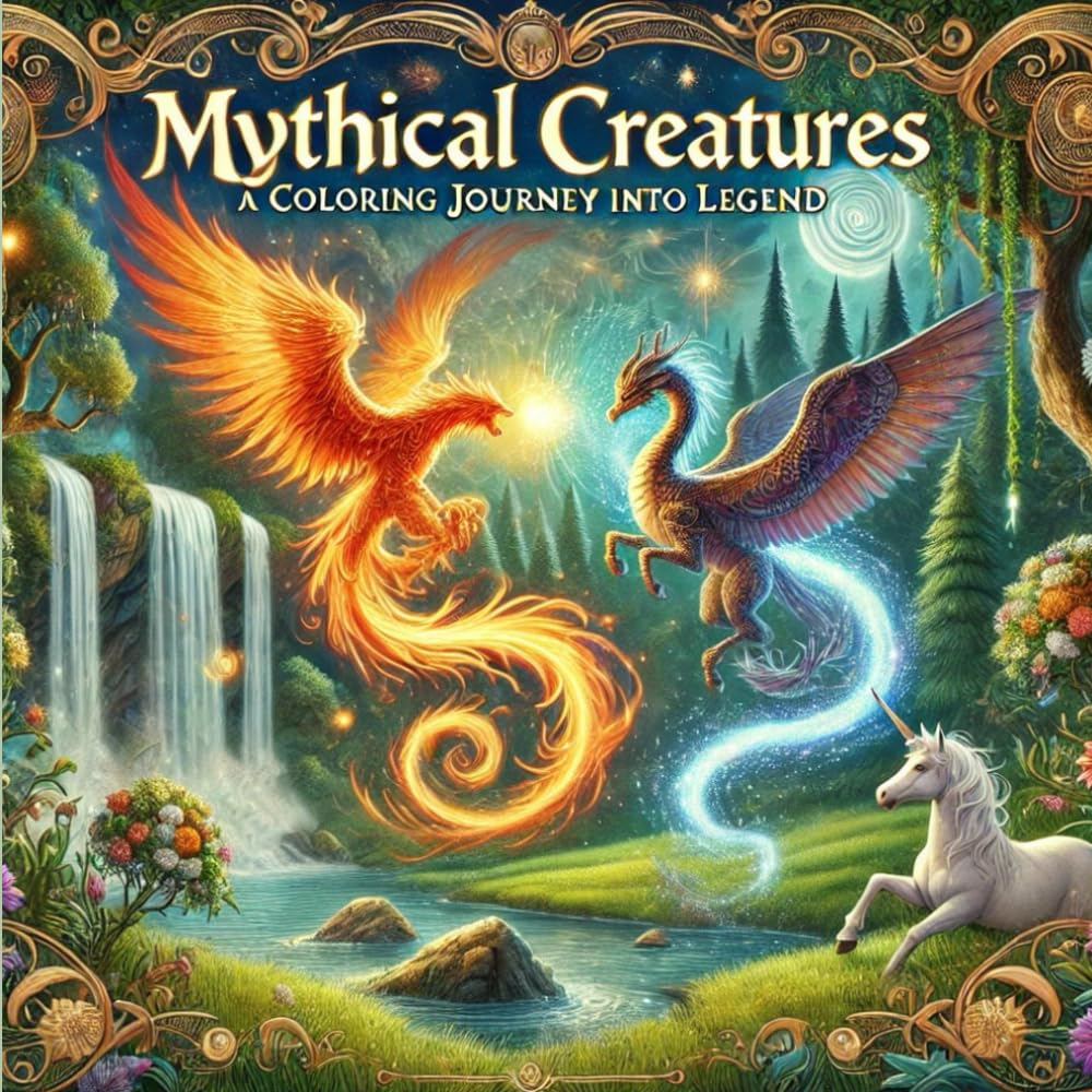 Amazon.com: Mythical Creatures: A Coloring Journey Into Legend: 9798305641516: Kdp, Jeff: Books